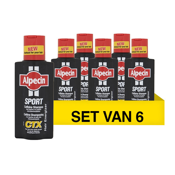 Aanbieding: 6x Alpecin Sport CTX shampoo (250 ml) Alpecin 123schoon.nl