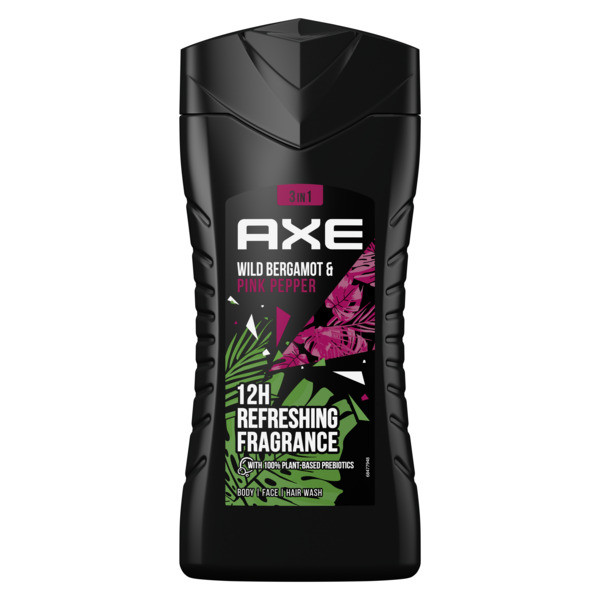 Axe Wild Fresh Bergamot & Pink Pepper Douchegel (250 ml) Axe 123schoon.nl