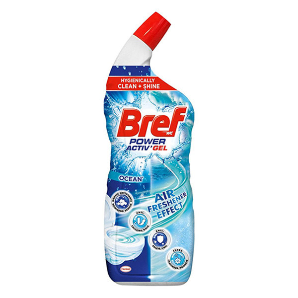 Bref toiletreiniger Power Activ Gel Oceaan (700 ml) Bref 123schoon.nl