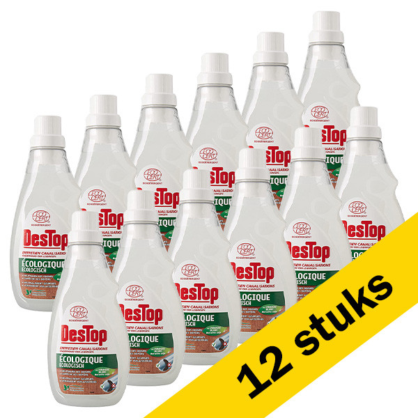 Aanbieding: 12x Destop ontstopper Ecologisch Gel (750 ml) Destop ...