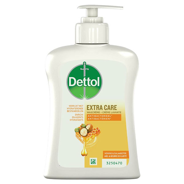 Dettol Handzeep Extra Care Honey & Sheabutter (250 ml) Dettol 123schoon.nl