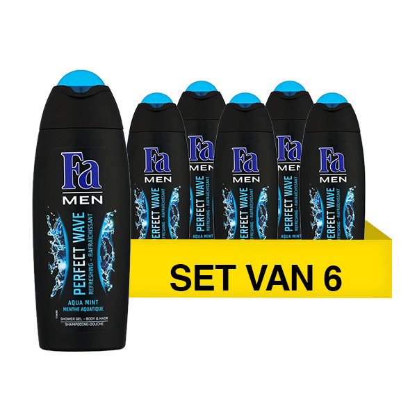 Aanbieding: 6x Fa douchegel Perfect Wave for Men (250 ml) Fa 123schoon.nl