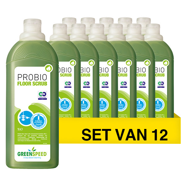 Aanbieding: Greenspeed Probio Floor Scrub (12 flessen - 1 liter ...