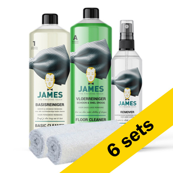 Aanbieding: James Harde vloeren Schoonmaakset (6 sets) James 123schoon.nl