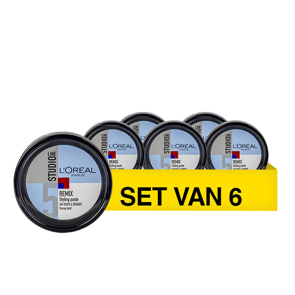 Aanbieding: 6x L'Oreal Studio Line Remix fibre paste (150 ml) LOreal ...