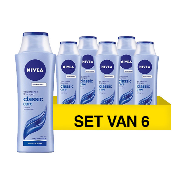 Aanbieding: 6x Nivea Classic Care shampoo (250 ml) Nivea 123schoon.nl