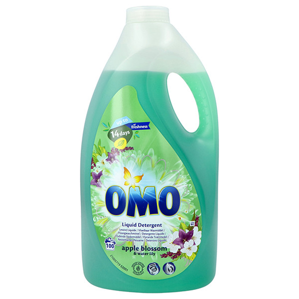 Omo Vloeibaar Wasmiddel Apple Blossom 5 Liter (100 wasbeurten) Omo 123schoon.nl