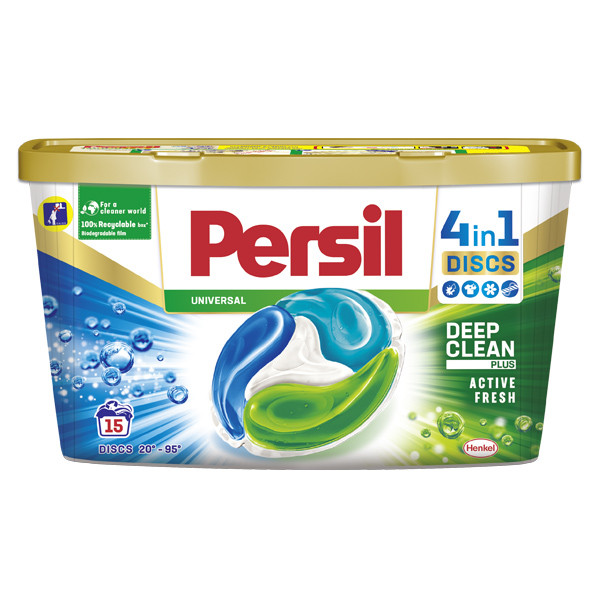 Persil 4in1 Discs wascapsules Universal Deep Clean - Active Fresh (15 wasbeurten) Persil ...