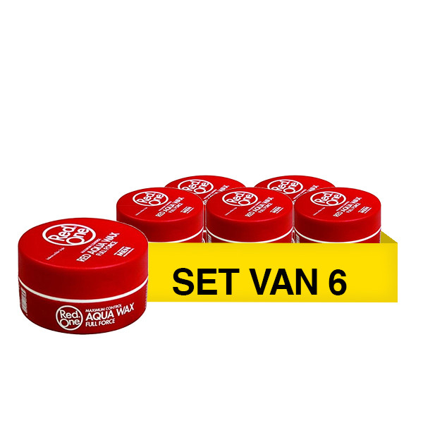 Aanbieding: 6x RedOne Haarwax Red Aqua (150 ml) RedOne 123schoon.nl