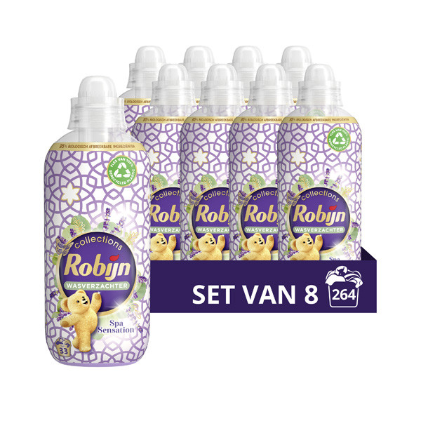 Aanbieding: Robijn Wasverzachter Spa Sensation 825 ml (8 flessen - 264 ...
