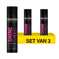 Aanbieding: 3x Syoss Shine & Hold haarspray (400 ml) SYOSS 123schoon.nl