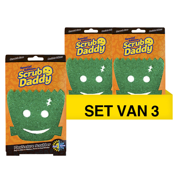 Aanbieding: 3x Scrub Daddy | Special Edition Halloween | Frankenstein ...
