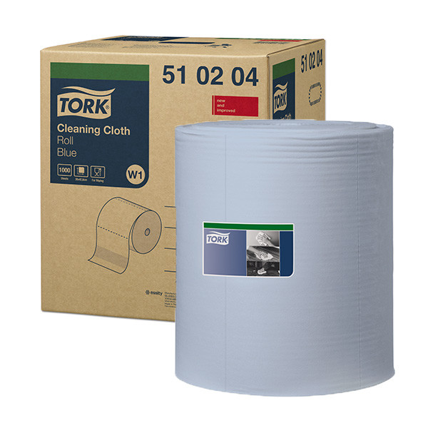 Poetsdoeken Tork 510204 1-laags | 1 rol | Blauw | Geschikt voor Tork W1 ...